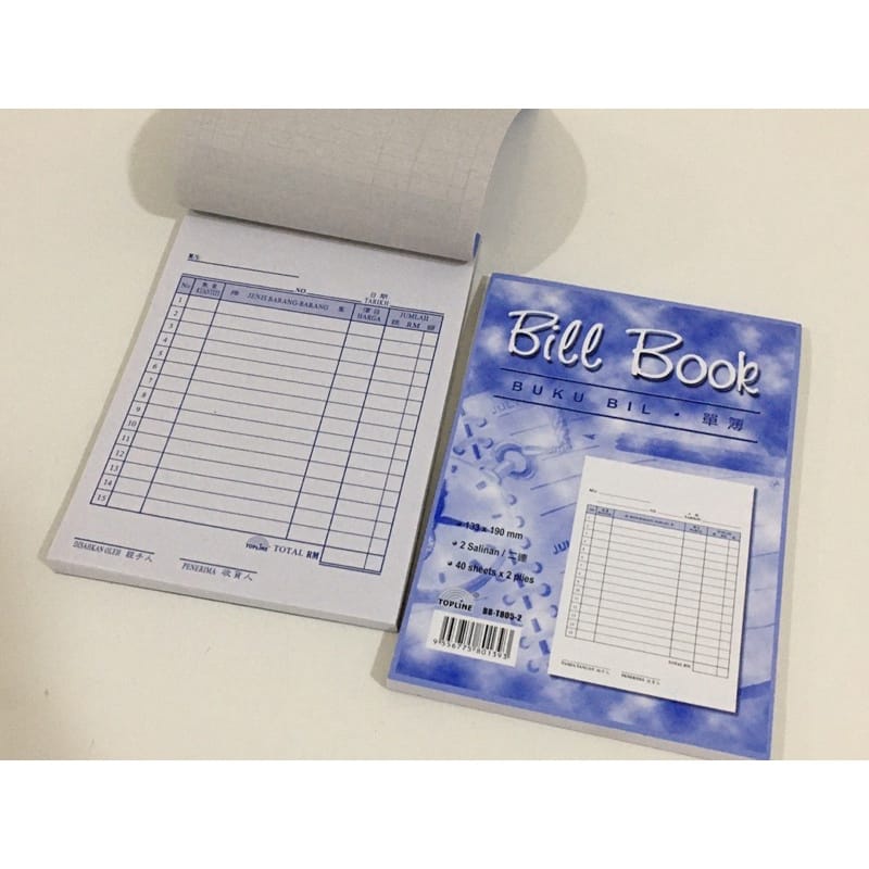 TOPLINE (40’S X 2ply) BILL BOOK 开单簿 (40’S X 2ply) | Shopee Malaysia