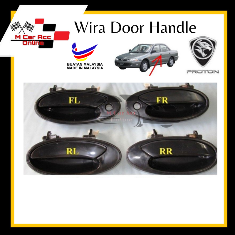 Proton Wira Front / Rear Door Outer Handle PINTU LUAR Buatan MALAYSIA ...