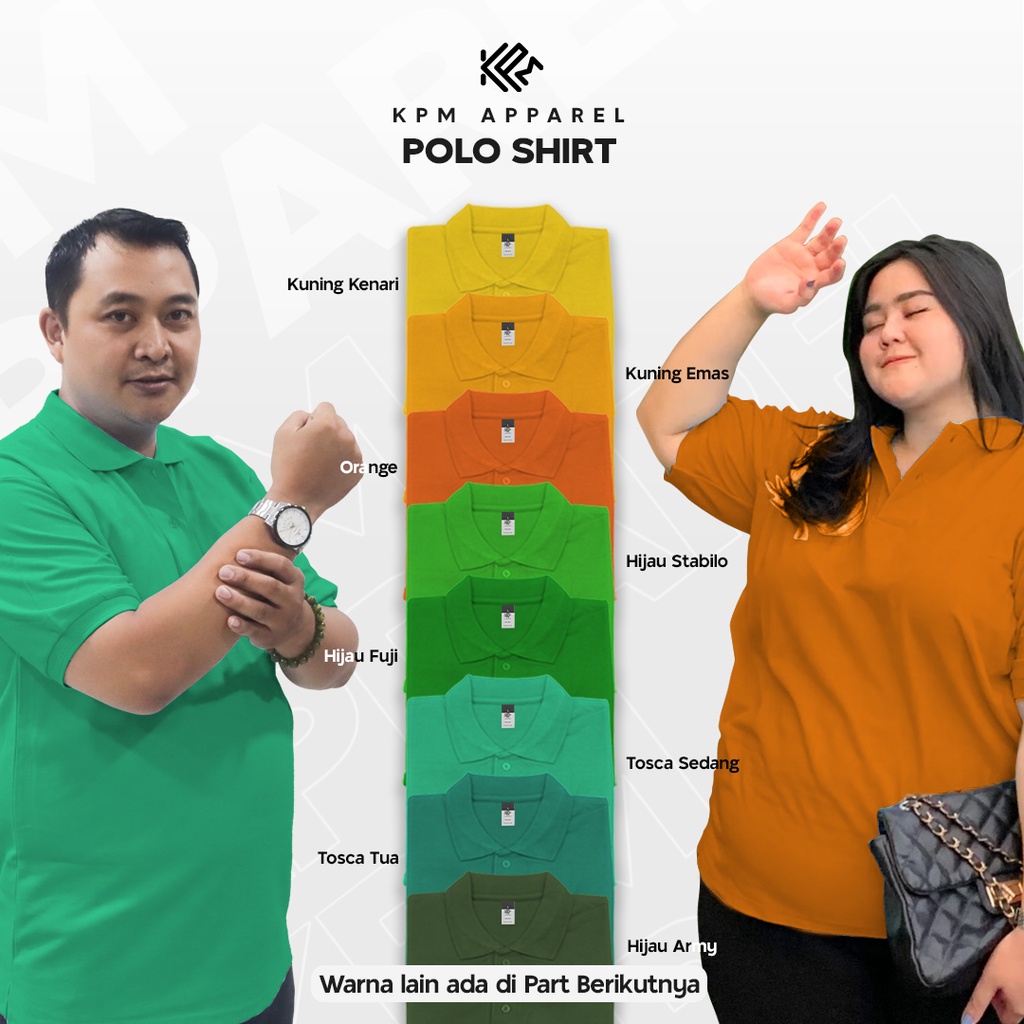 Polo Shirt Pique CVC KPM Apparel Big Size Part 2 | Shopee Malaysia