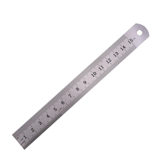 Stainless Steel Metal Ruler/ Pembaris Besi 15cm / 20cm / 30cm | Shopee ...