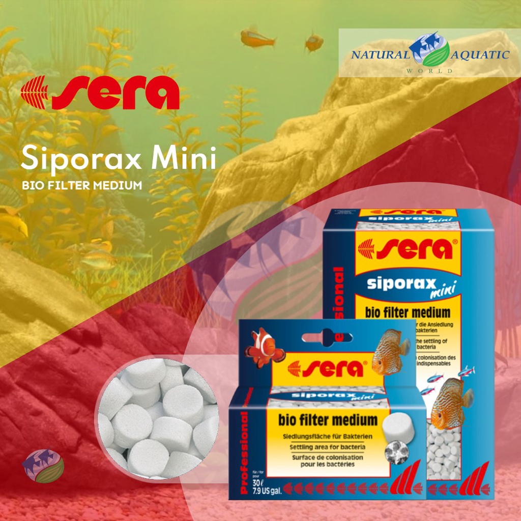 Sera Siporax Mini Professional (35g /270g) Bio Filter Media: Settling ...