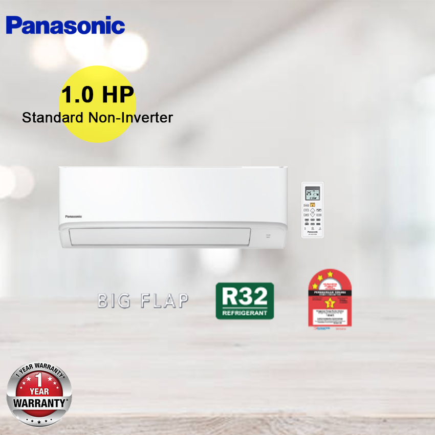 Panasonic 1.0HP Standard Non-Inverter R32 AirConditioner CS-PN9WKH-1+CU ...