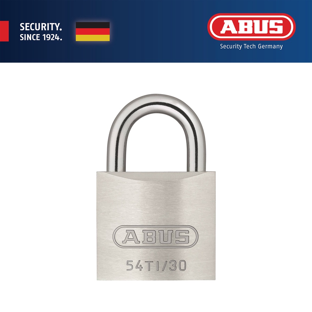 Abus 54TI/30, 54TI/40, 54TI/40HB63, 54TI/50 Titalium Padlock. | Shopee Malaysia