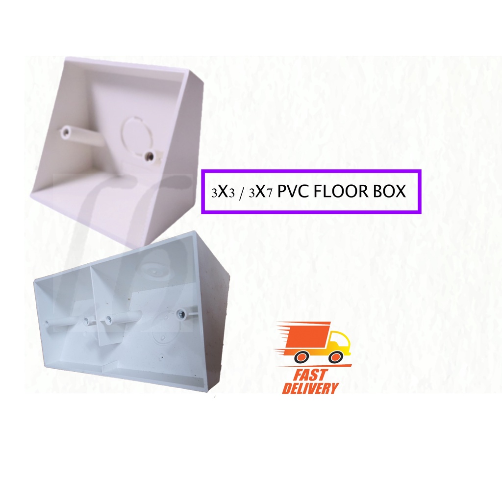 Pvc Link 3x3 3x7 Pvc Angle Floor Box Plastic Mounting Surface Switch ...