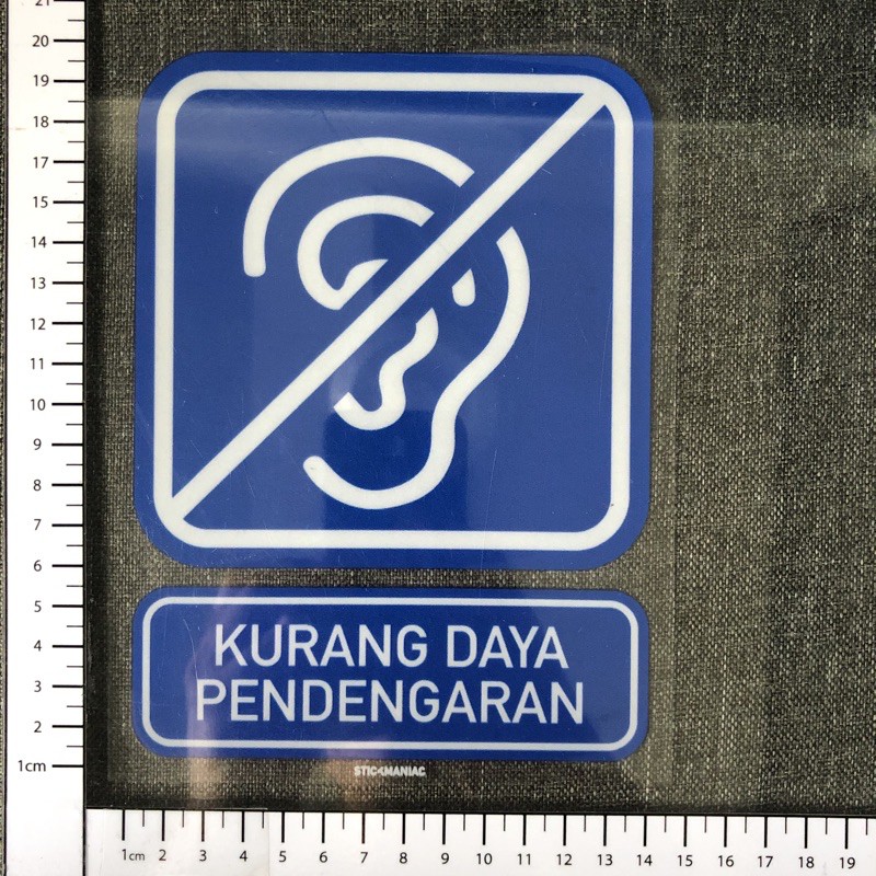Sticker cermin OKU kurang daya pendengaran | Shopee Malaysia