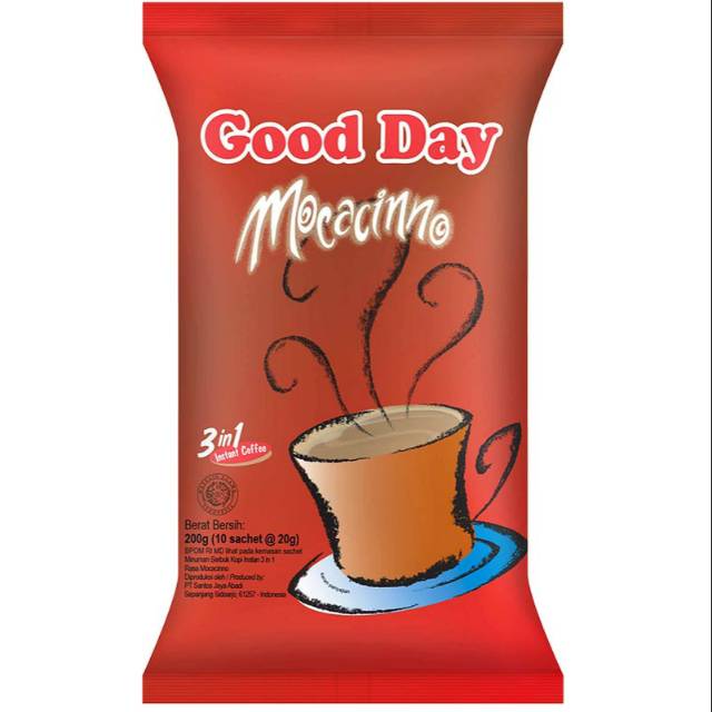 Good Day Instant Coffee 3 In 1 Mocacinno Pck 10X20g | Shopee Malaysia