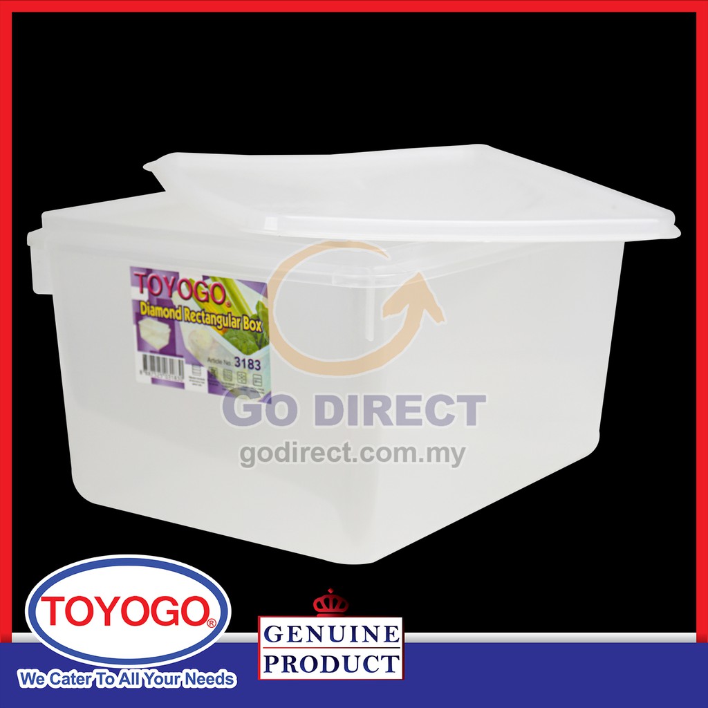 TOYOGO Microwave Freezer Food Container with Lid - Translucent 3183 (5L ...