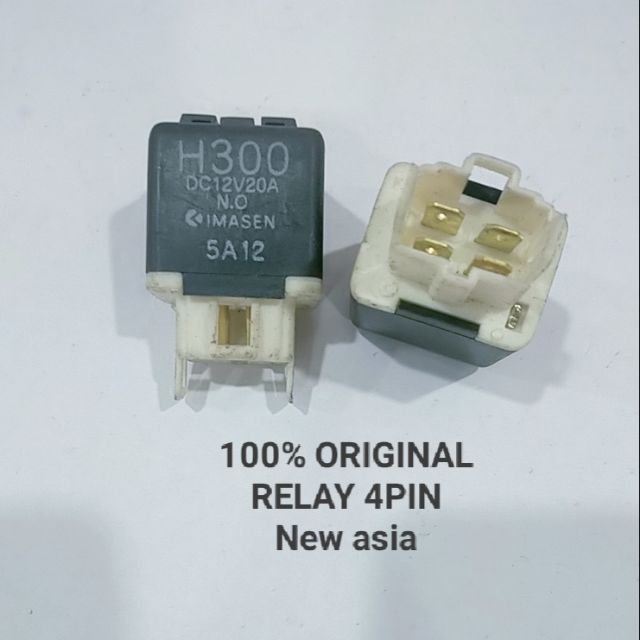 100% ORIGINAL Mazda Head Light Relay 4pin H300 RELAY DC12V 20A IMASEN ...