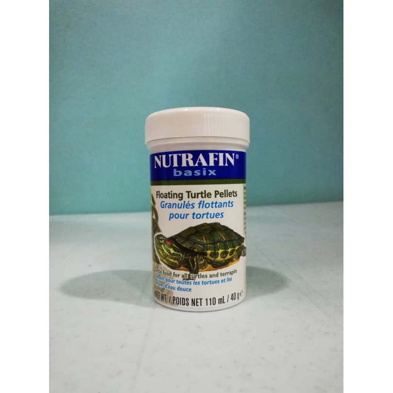 (1xPcs) Nutrafin Basix Floating Turtle Pellets Food Feed 40gram Makanan ...