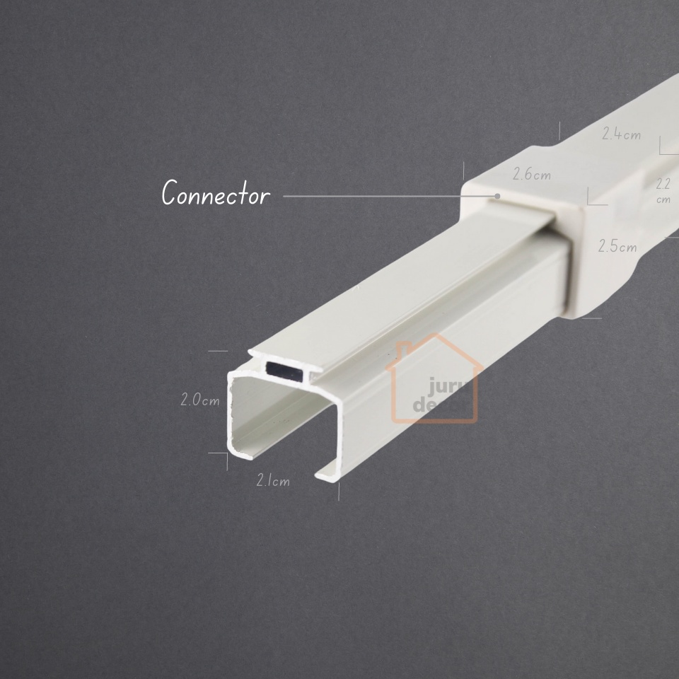 Jurudecor Racka Extendable Curtain Track | Adjustable Track | Curtain ...