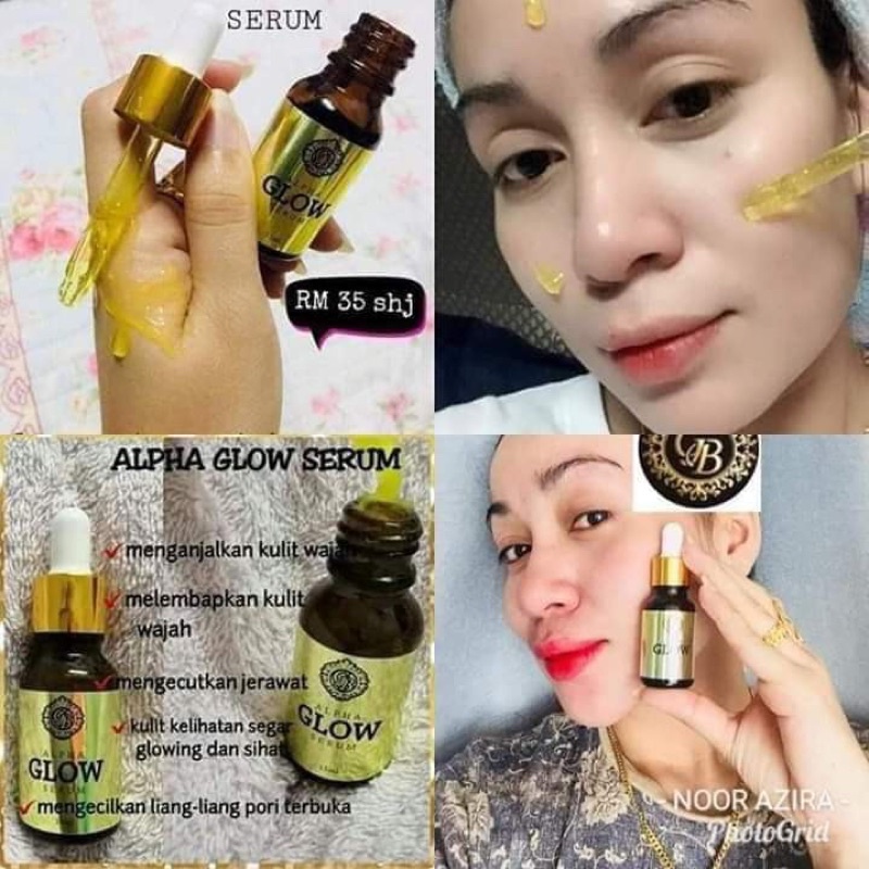 SERUM ALPHA GLOW GB skincare 💯 ORIGINAL HQ+GIFT | Shopee Malaysia