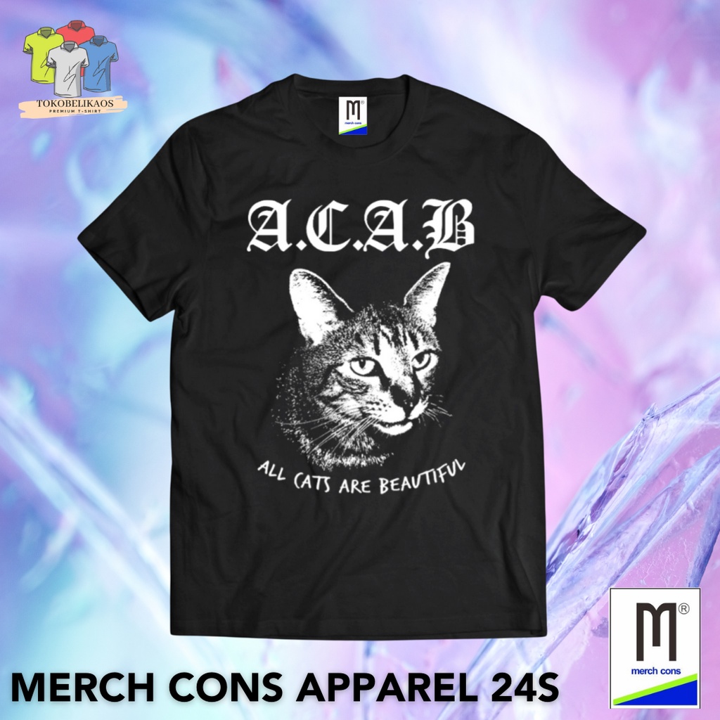 HM0 | ACAB ALL CATS ARE BEAUTIFUL TAG MERCHCONS BAND T-SHIRTS | OUTER ...