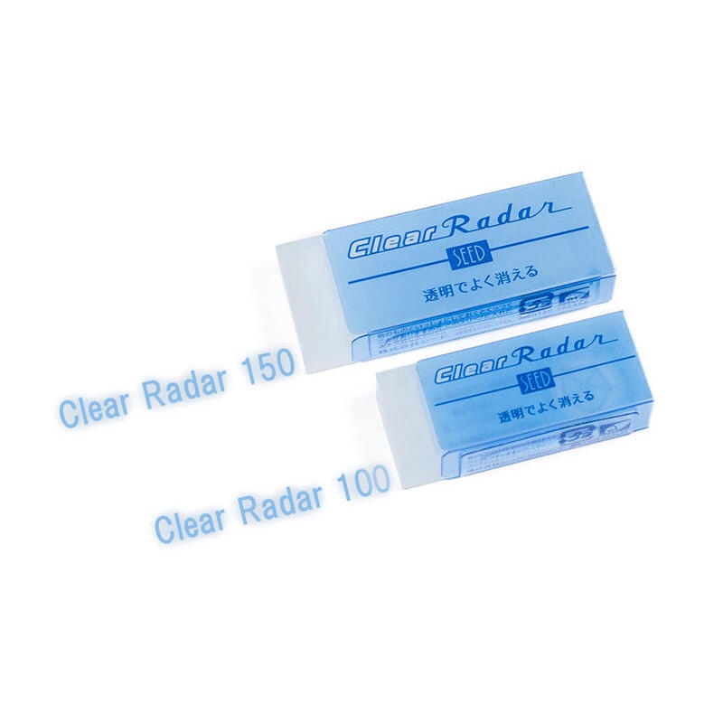 Japan SEED Clear Radar Transparent Eraser Large/Small Optional Purchase ...