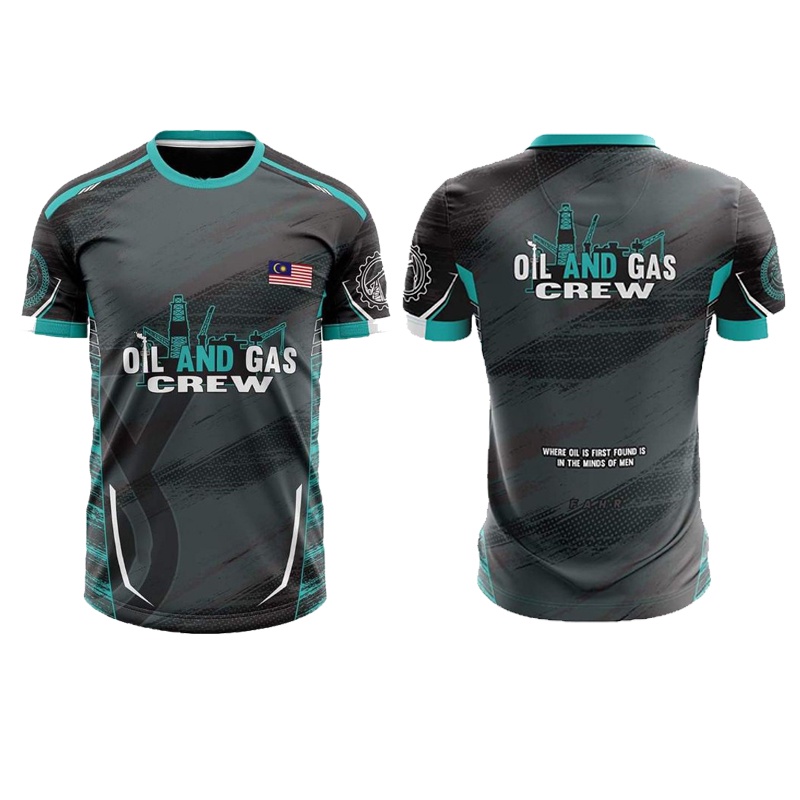 Men's T-shirt Oil And Gas Crew Special Edition | Shopee Malaysia