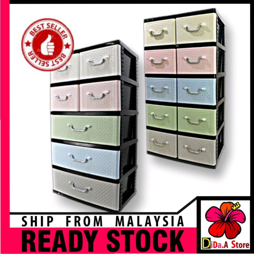 Rak Baju Pakaian 5 tier / Almari Pakaian / Kabinet bilik dapur / rak ...