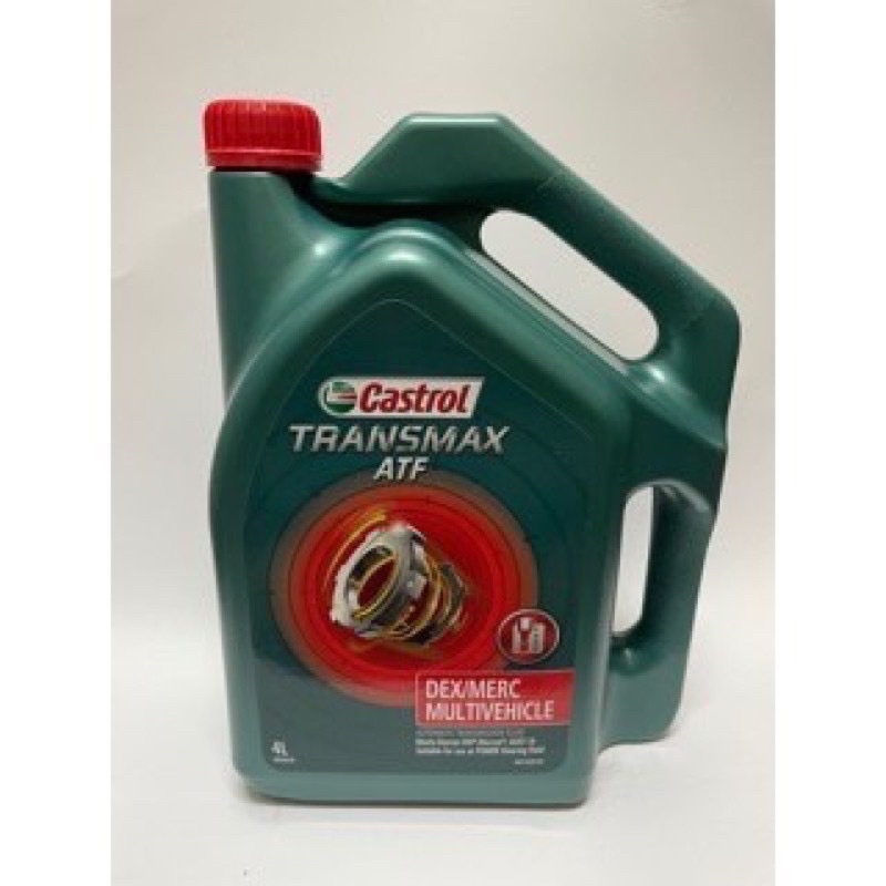 [100% Original] [4L] Castrol Transmax ATF Dex/Merc Multivehicle Fluids ...