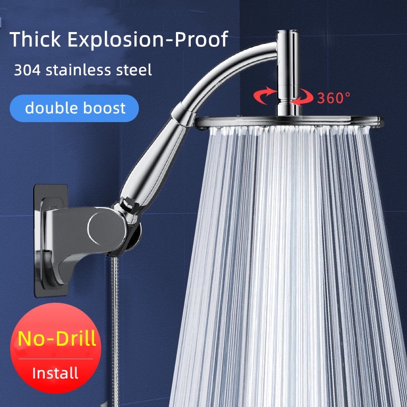 Bathroom Rainfall Shower Head Bath Bidet Spray 8 Inches Household Top