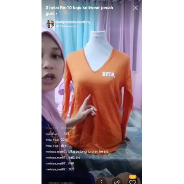 Baju bundle knitwear pecah guni 3 helai Rm10 | Shopee Malaysia