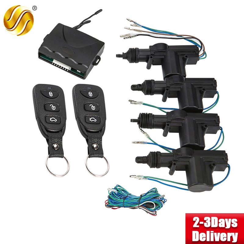Car Door Lock Remote Control Universal Keyless Entry System Locking Kit ...