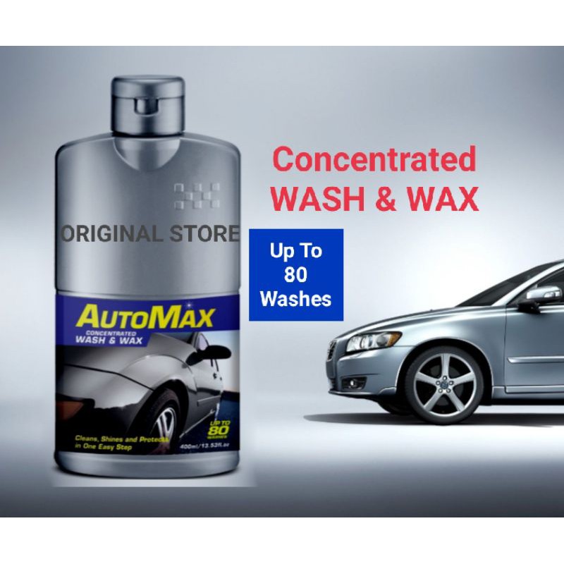 AutoMax Concentrated Wash & Wax-400ml (Exp:07/2027) | Shopee Malaysia