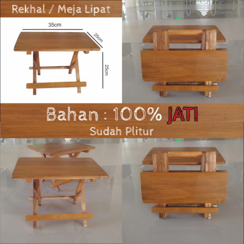 KAYU Original Teak Wood Folding Table/Study Table/Portable laptop Table ...