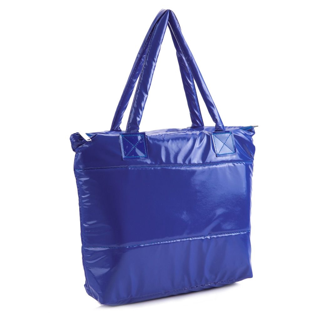 SIMPLE DESIGN SOLID COLOR TOTE BAG FOR LADIES (BLUE) | Shopee Malaysia