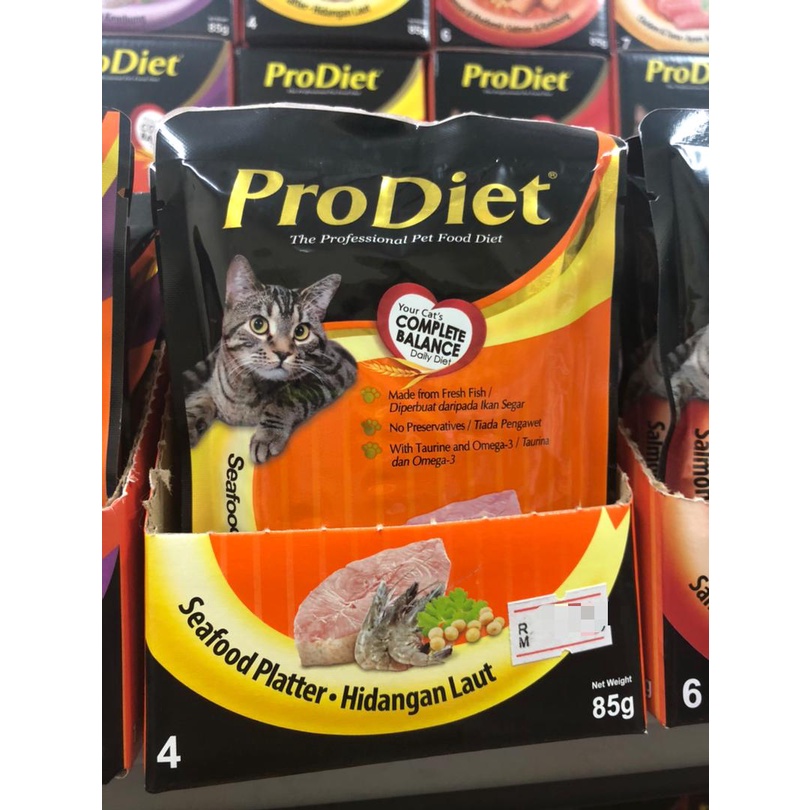Pro Diet Pouch Wet Food 85G ProDiet Makanan Basah Untuk Anak Kucing ...