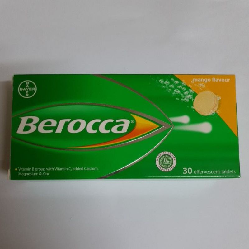 Berocca Effervescent Tablets 30s (Mango Flavour) (Expiry Date:05/2024) | Shopee Malaysia