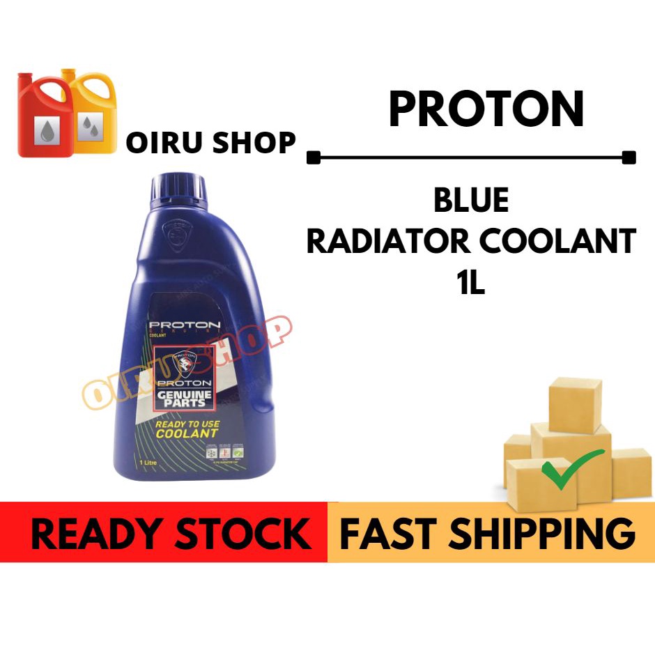 Proton Radiator Coolant 1L Blue Ready To Use Minyak Coolant | Shopee ...