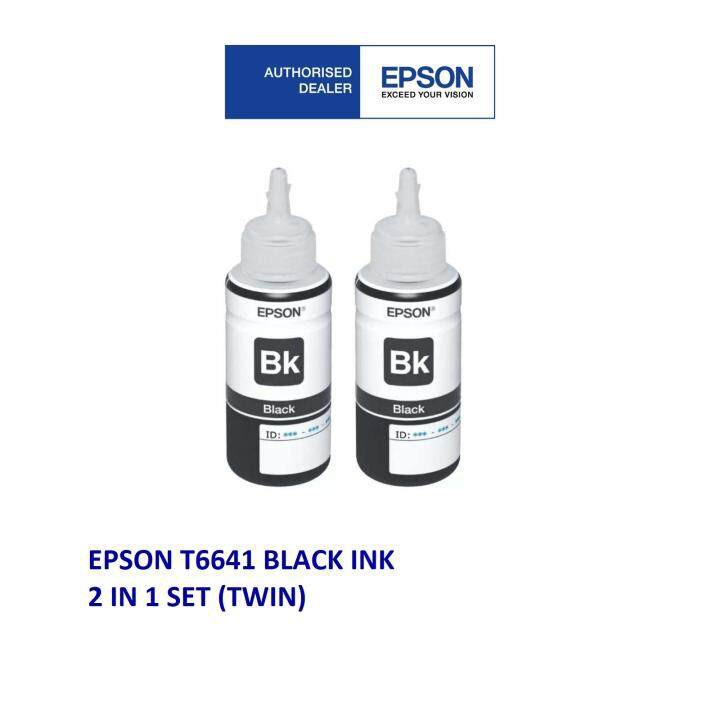 Epson Black Bulk Ink T6641 (70ml x 2) | Shopee Malaysia