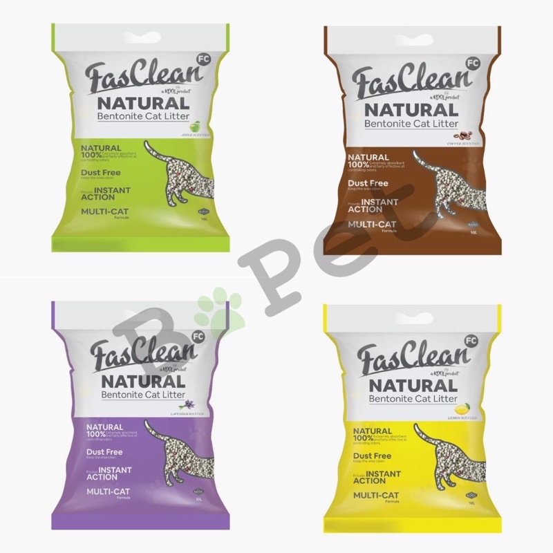 FasClean Natural Bentonite Cat Litter 10L-7kg | Shopee Malaysia
