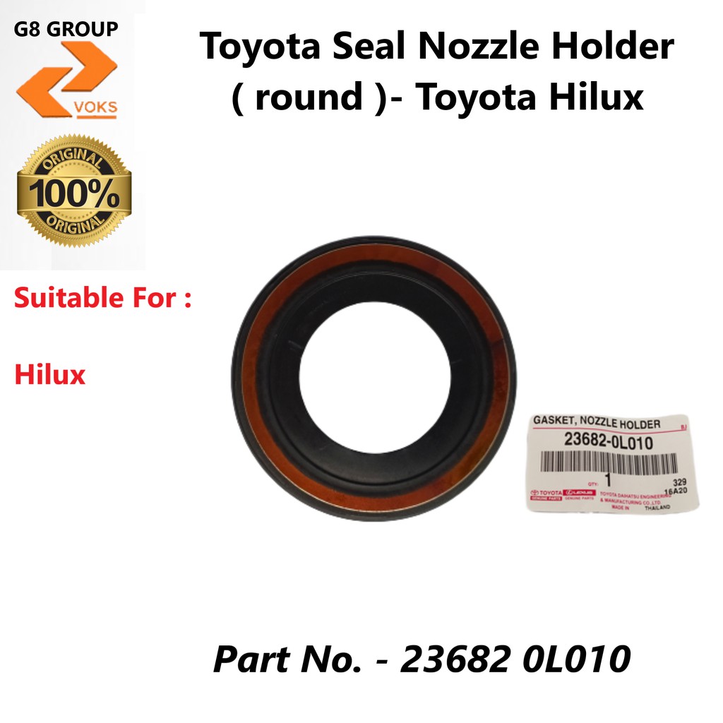 Toyota Seal Nozzle Holder ( Round ) - Toyota Hilux ( 23682-0L010 ...