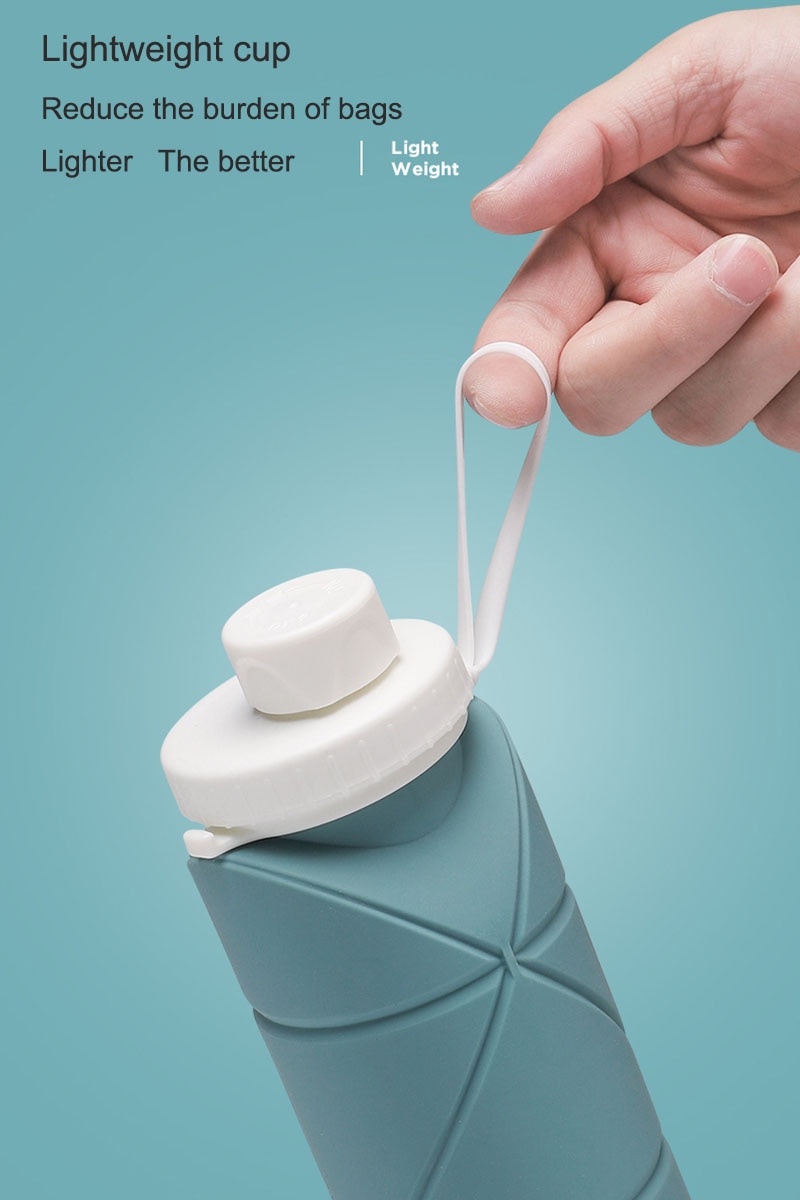 Fold Water Bottle Collapsible botol lipat Silicone Bottle Foldable 折叠水罐 ...