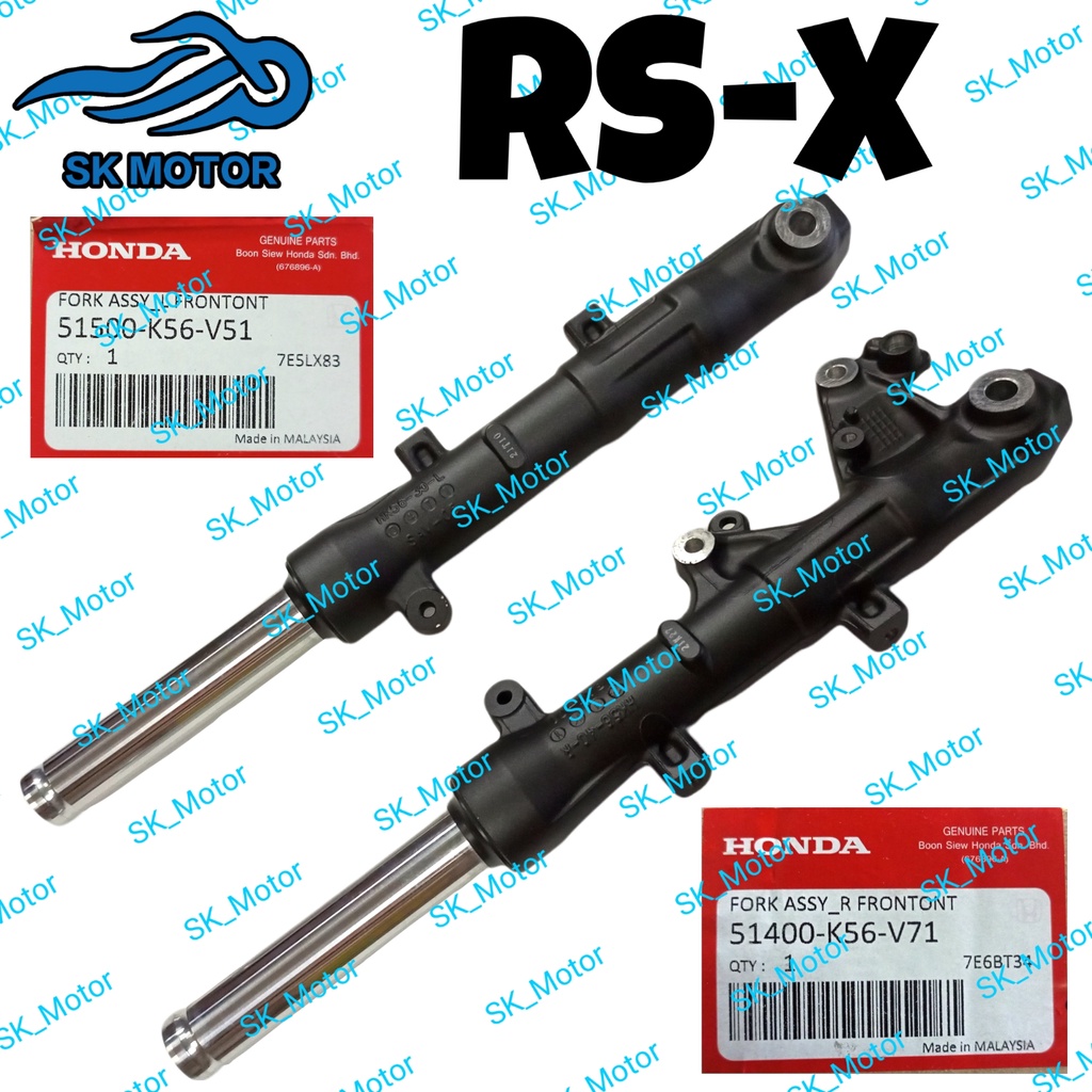 Honda RS-X RSX 150 Original Front Fork Absorber Set Fork Fok Depan 51500-K56-V51 51400-K56-V71 ...
