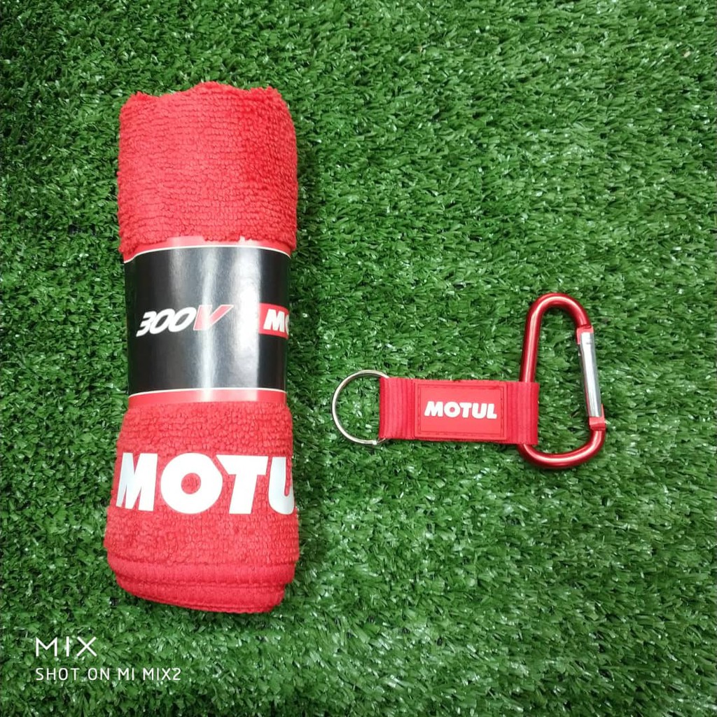 MOTUL MICROFIBRE CLOTH & KEYCHAIN (LIMITED EDITION) | Shopee Malaysia