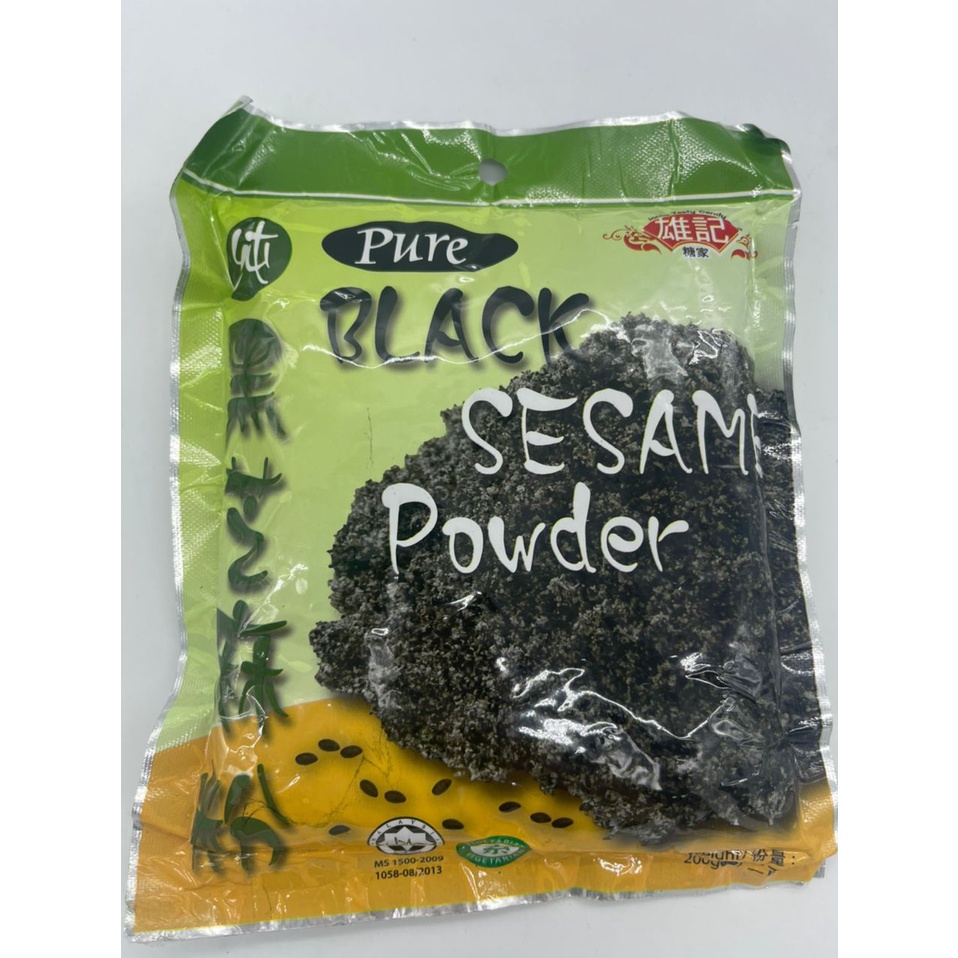 PURE BLACK SESAME POWDER 200G | Shopee Malaysia