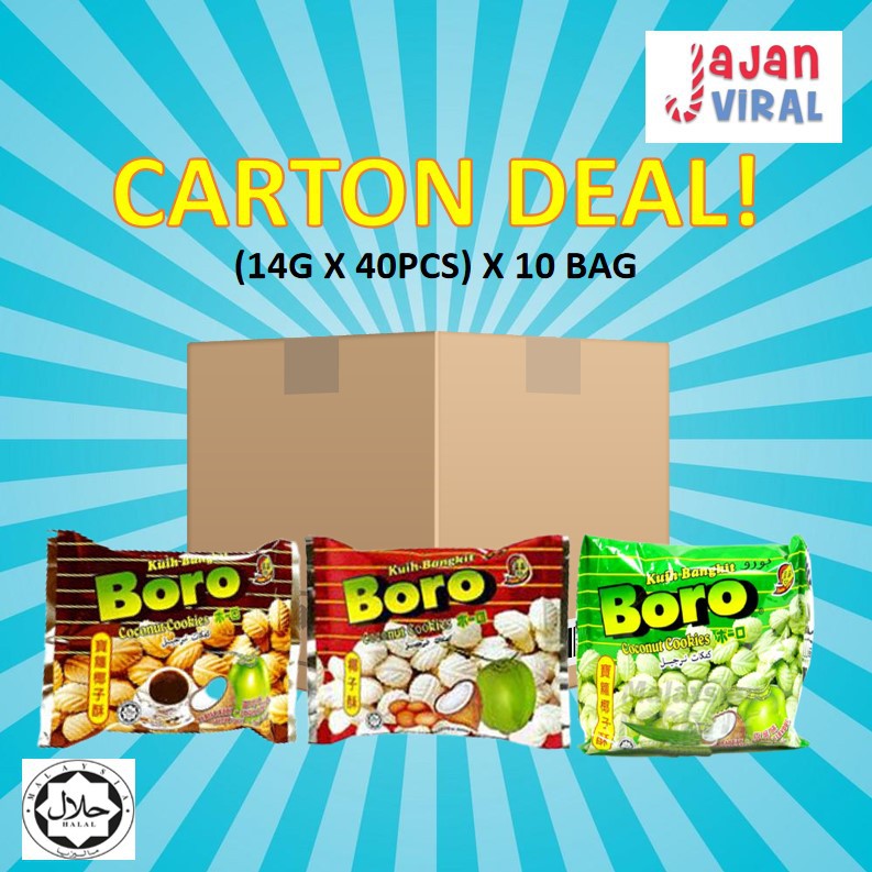 BISKUT BANGKIT BORO COCONUT COOKIES PERISA ORIGINAL / PANDAN / KOPI ...