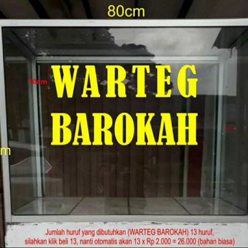Alphabet letter display case stickers can request size.. | Shopee Malaysia