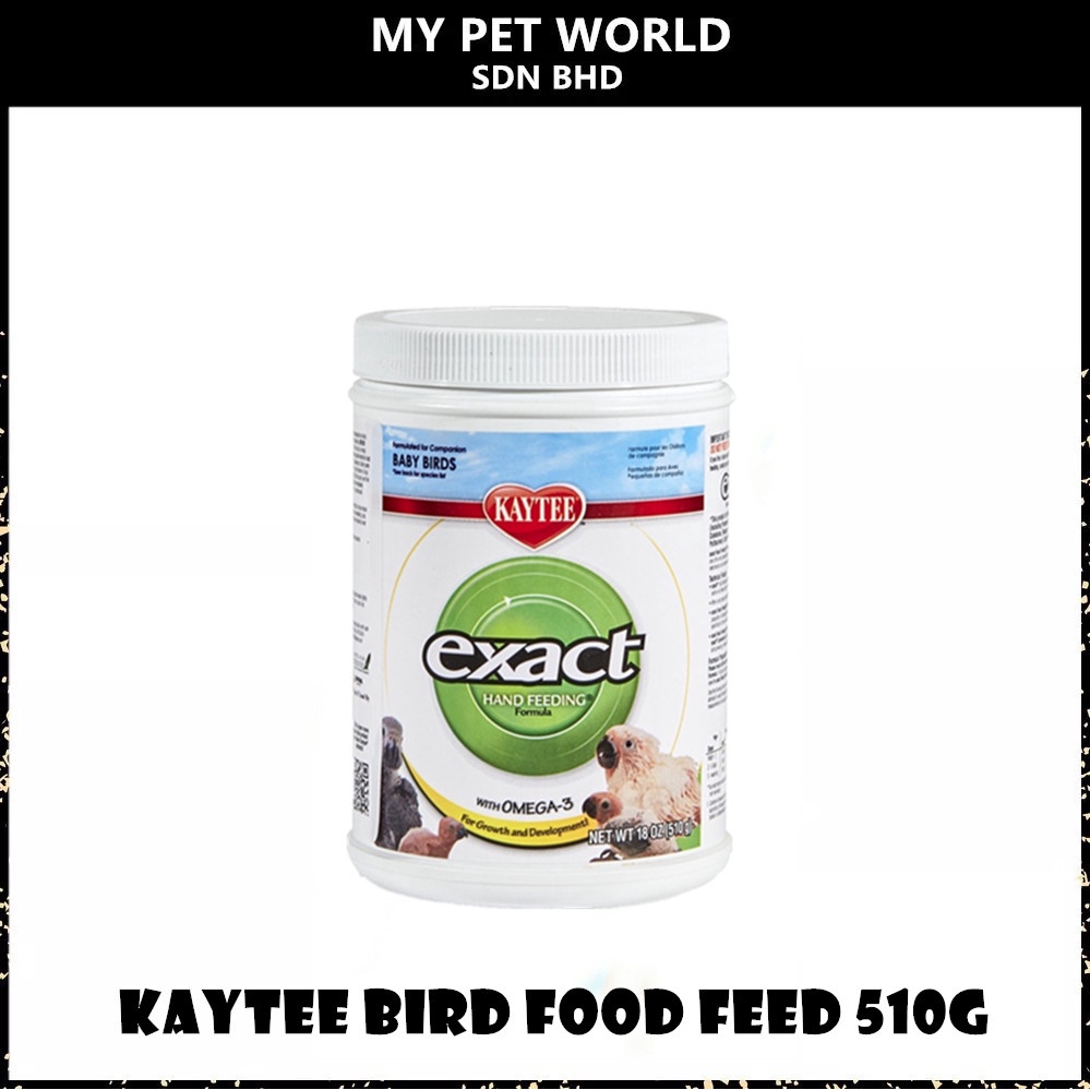 Kaytee Exact Hand Feeding Formula Baby Parrot Bird Food Feed 510G ...