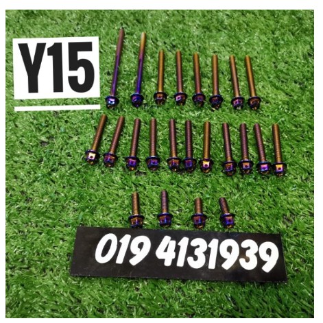 Y15 Engine Cover Scru Titanium/Gold THAILAND | Shopee Malaysia
