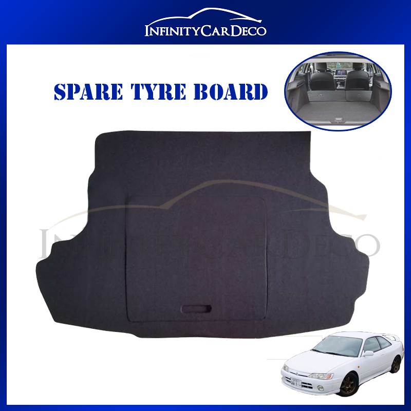 Custom Fit Rear Bonnet Spare Tyre Tire Cover 4cm Thickness Hard Board ...