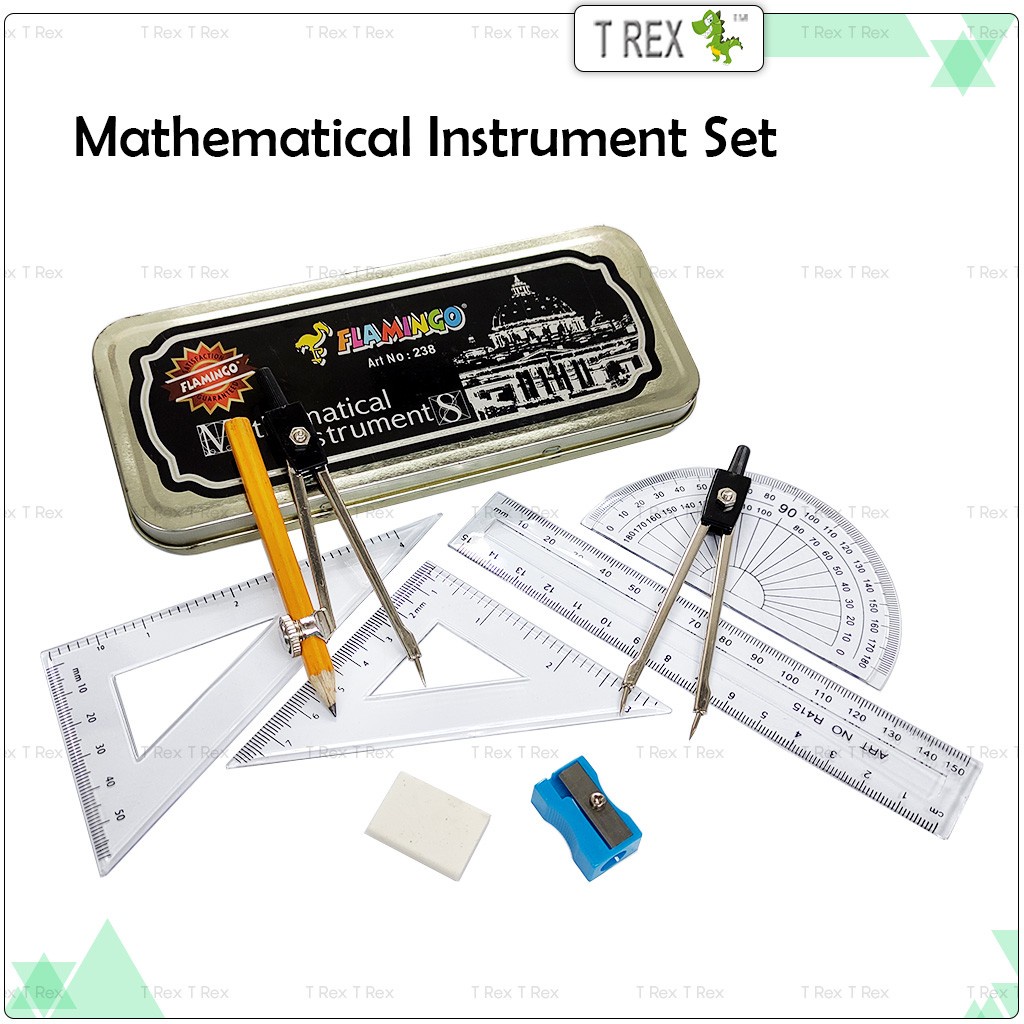 Flamingo Mathematical Instrument Set / Geometry Set / Compass ...