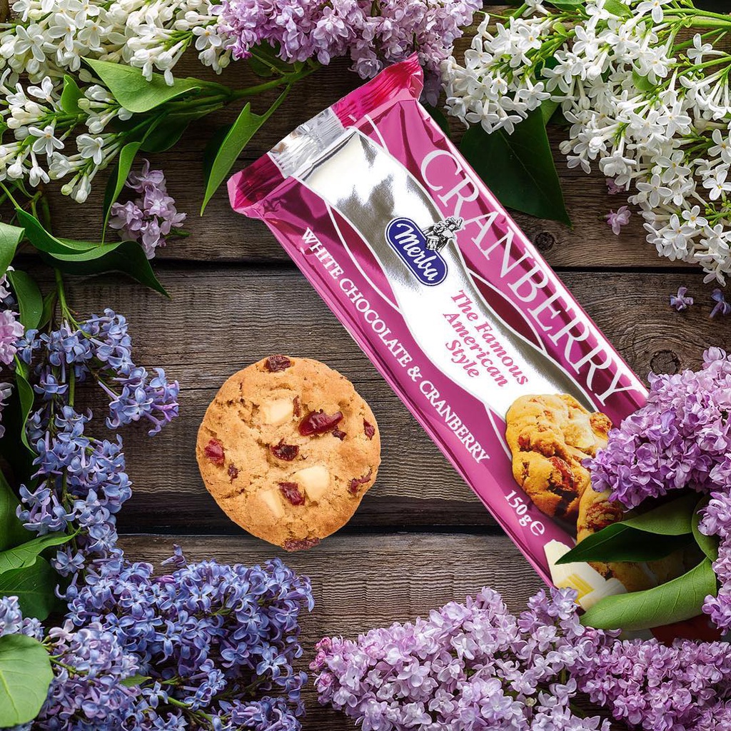 (EXP: 08/2025) Merba - Cranberry Cookies with White Chocolate ...