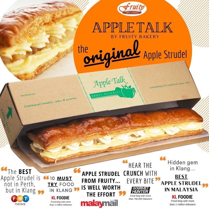 (Klang Valley) APPLE STRUDEL by Fruity Bakery & Cafe @ Klang (Muslim ...