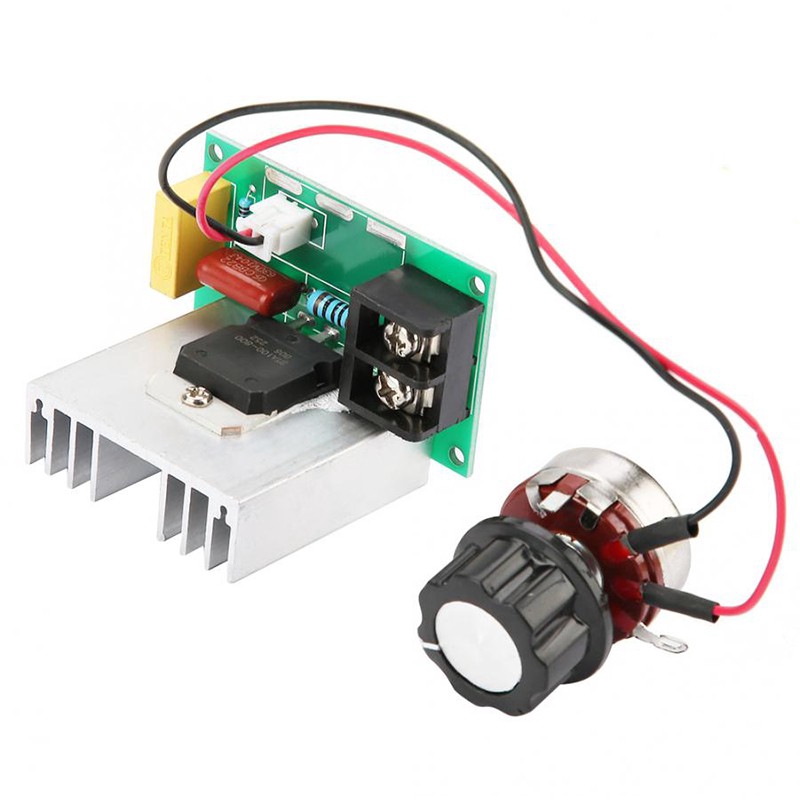 8000W AC 0-220V 100A Voltage Regulator High Power SCR Motor Fan Speed ...