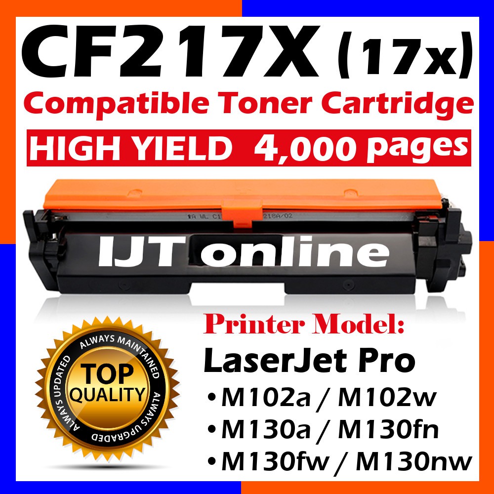 Compatible Toner 217A CF217A 217X CF217X HP LaserJet Pro M102 M102a ...
