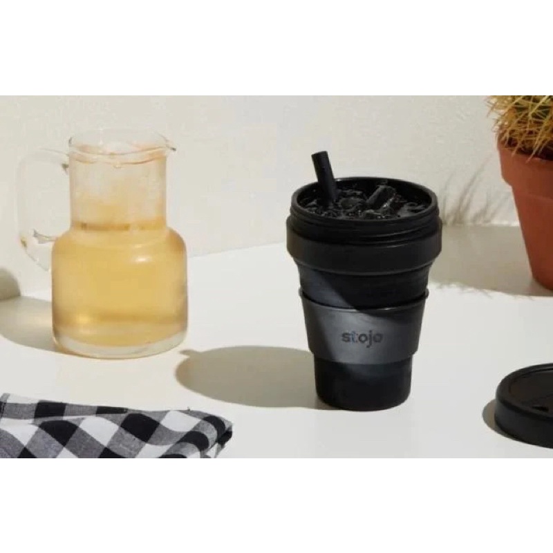 Stojo Collapsible Cup 24oz 710ml Reusable Food Grade Silicone Cup Boba ...