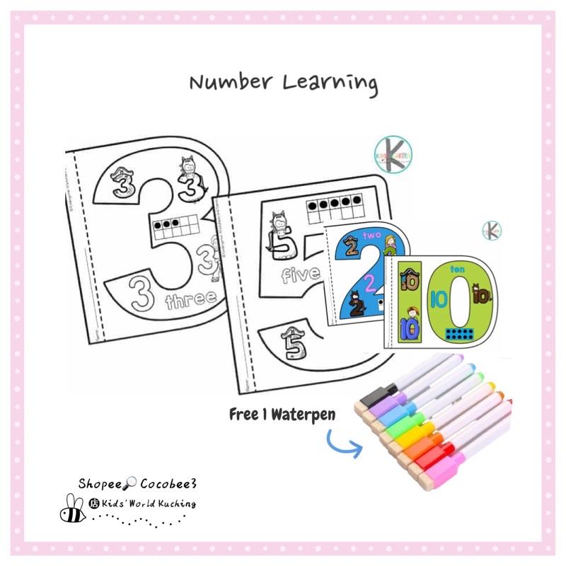 Alphabet Learning Do A Dot Activity Fun Learning Buku Latihan Nombor ...