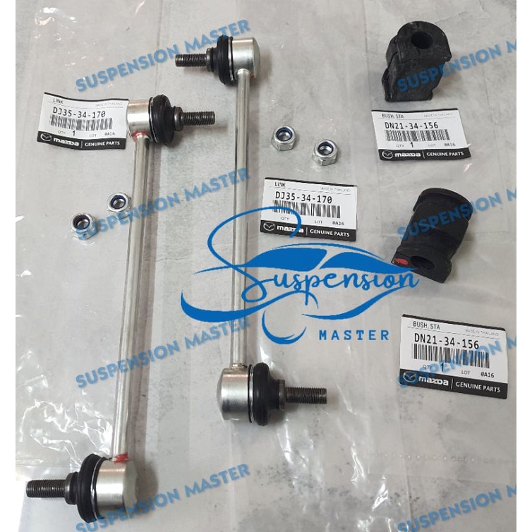 4 IN 1 SET - FRONT ABSORBER LINK/STABILIZER BUSH - MAZDA 2 DE (2007 ...