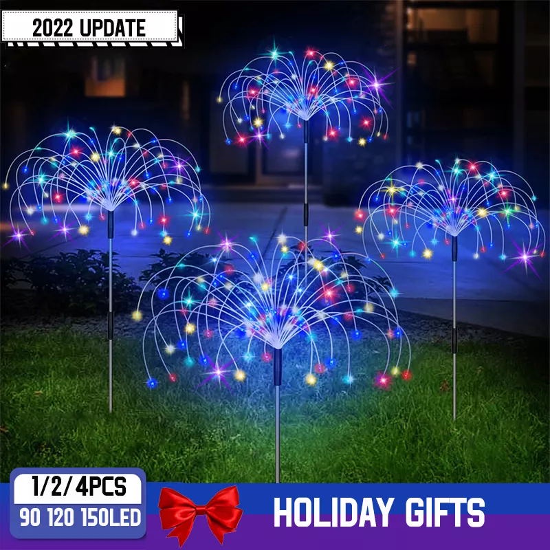 READY STOCK solar fireworks lights Raya Lampu Outdoor Lightning ...